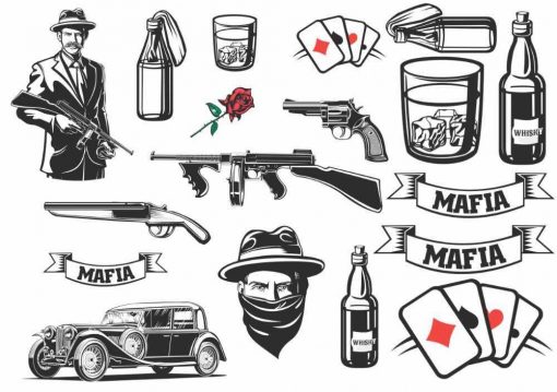 Mafia fake tattoos I A5 sheet - Like ink